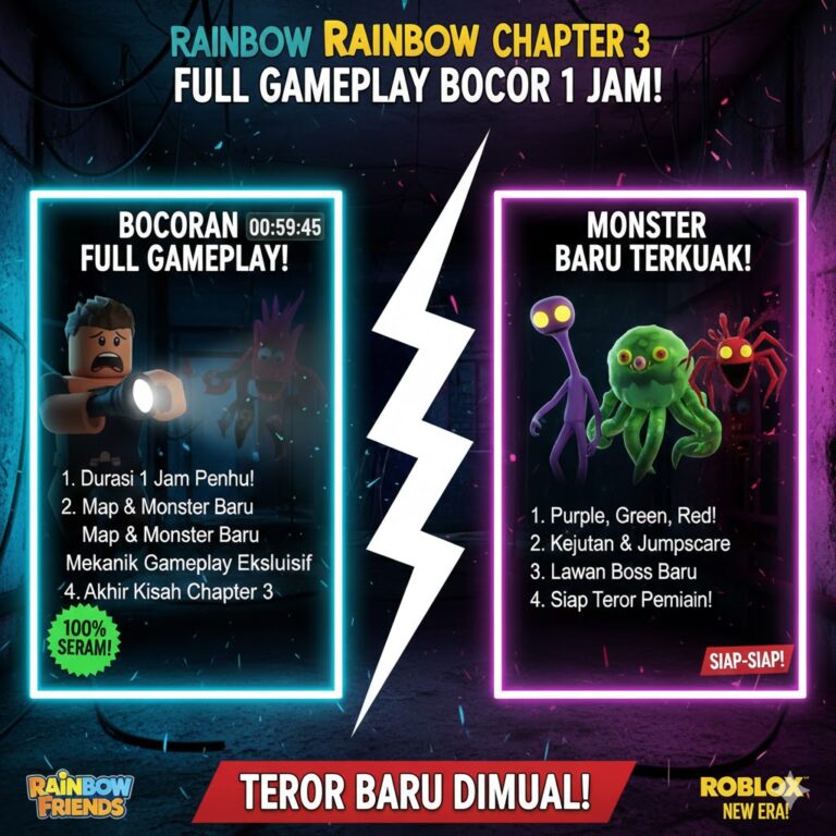Rainbow Friends Chapter 3 Full Gameplay Bocor 1 Jam!